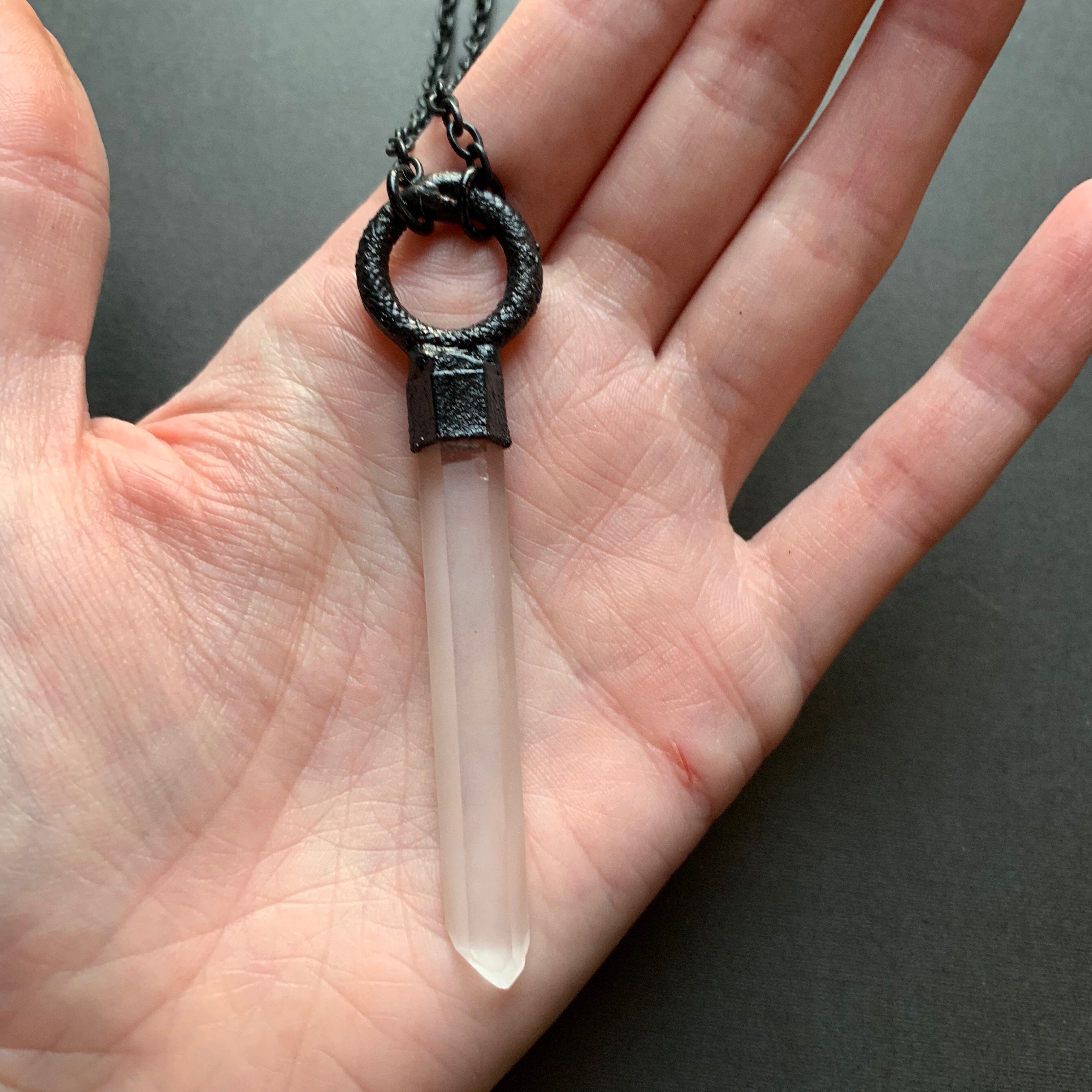 Ouroboros Talisman Quartz Point – The Witches Mark